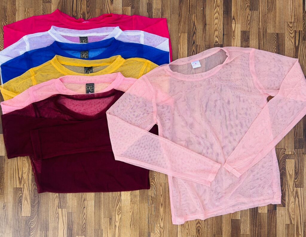 Blusa mesh manga larga - Blusitas Francis